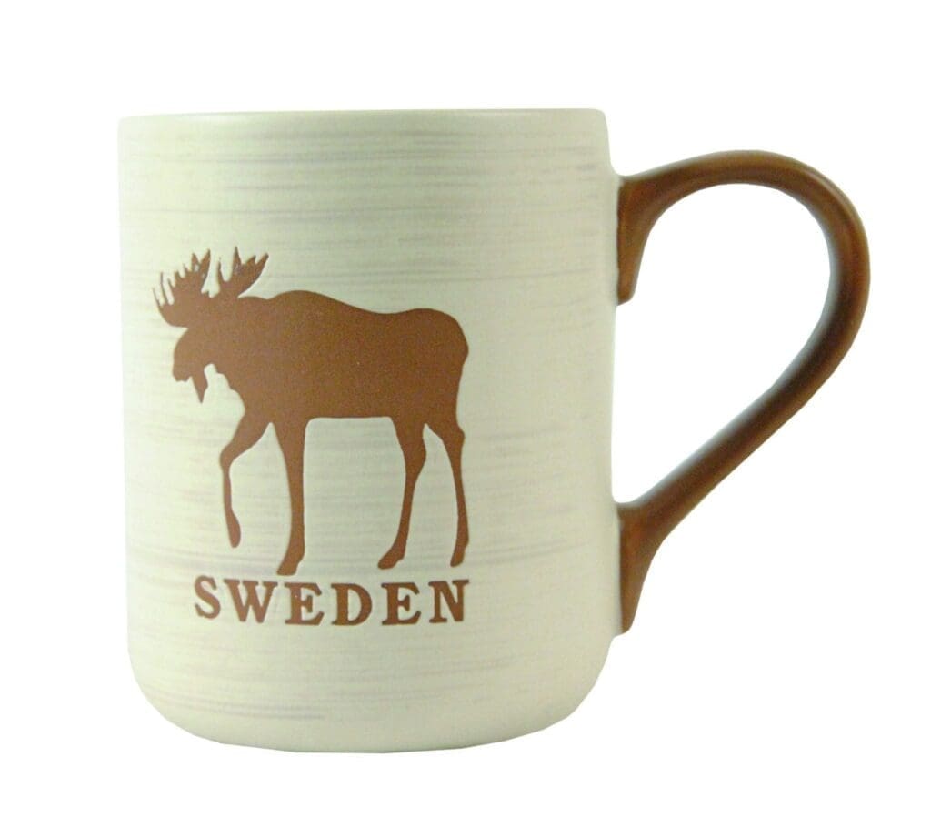 Beige ceramic moose mug - Moose Land