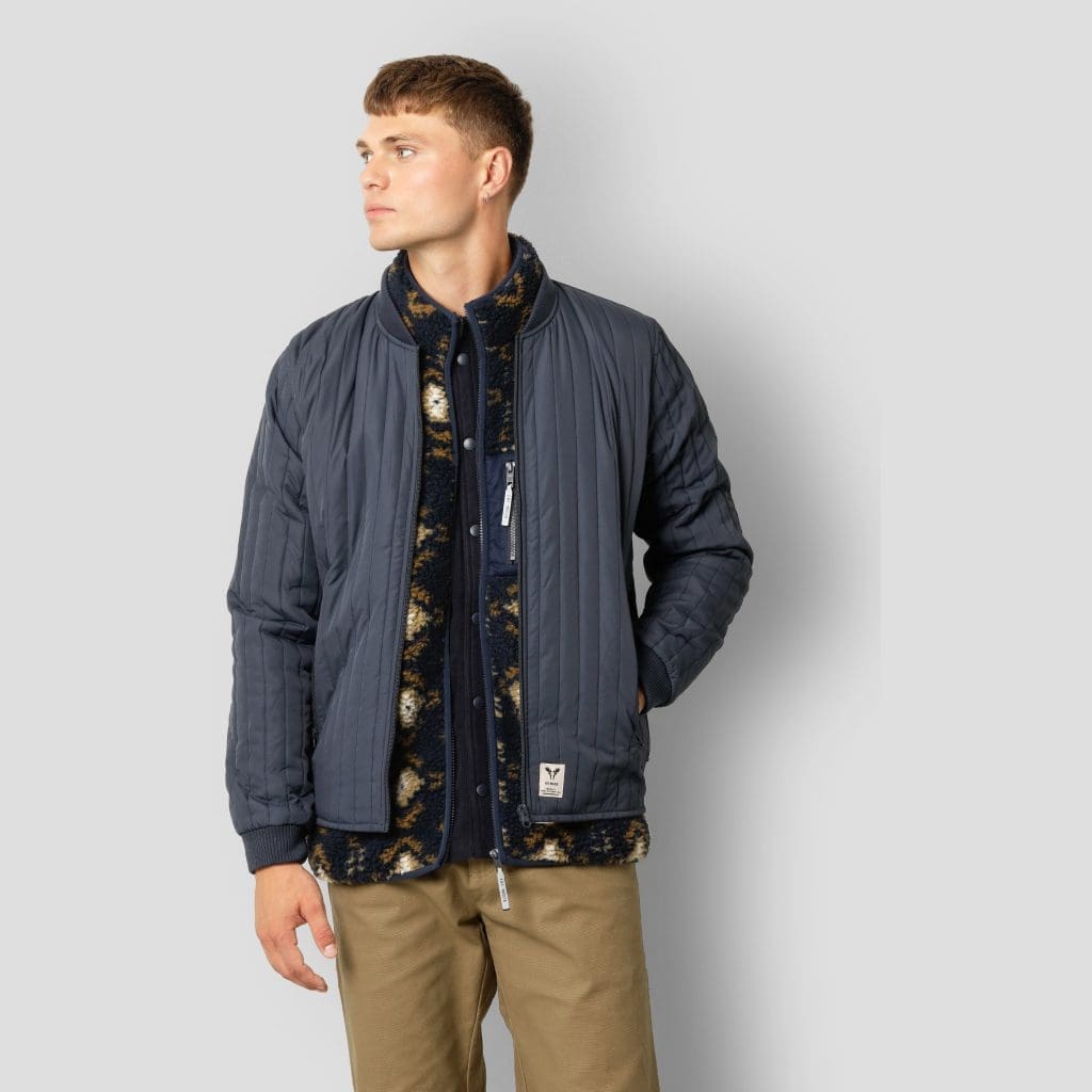 Lumber Recycle Jacket Navy - Moose Land