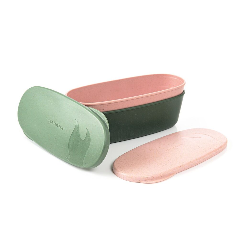 SnapBox Oval 2-pack Sandygreen/Dustypink - Moose Land